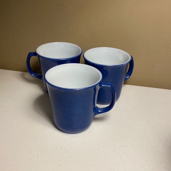 Pyrex | Kitchen | Vintage Pyrex Blue Coffee Mugs | Poshmark